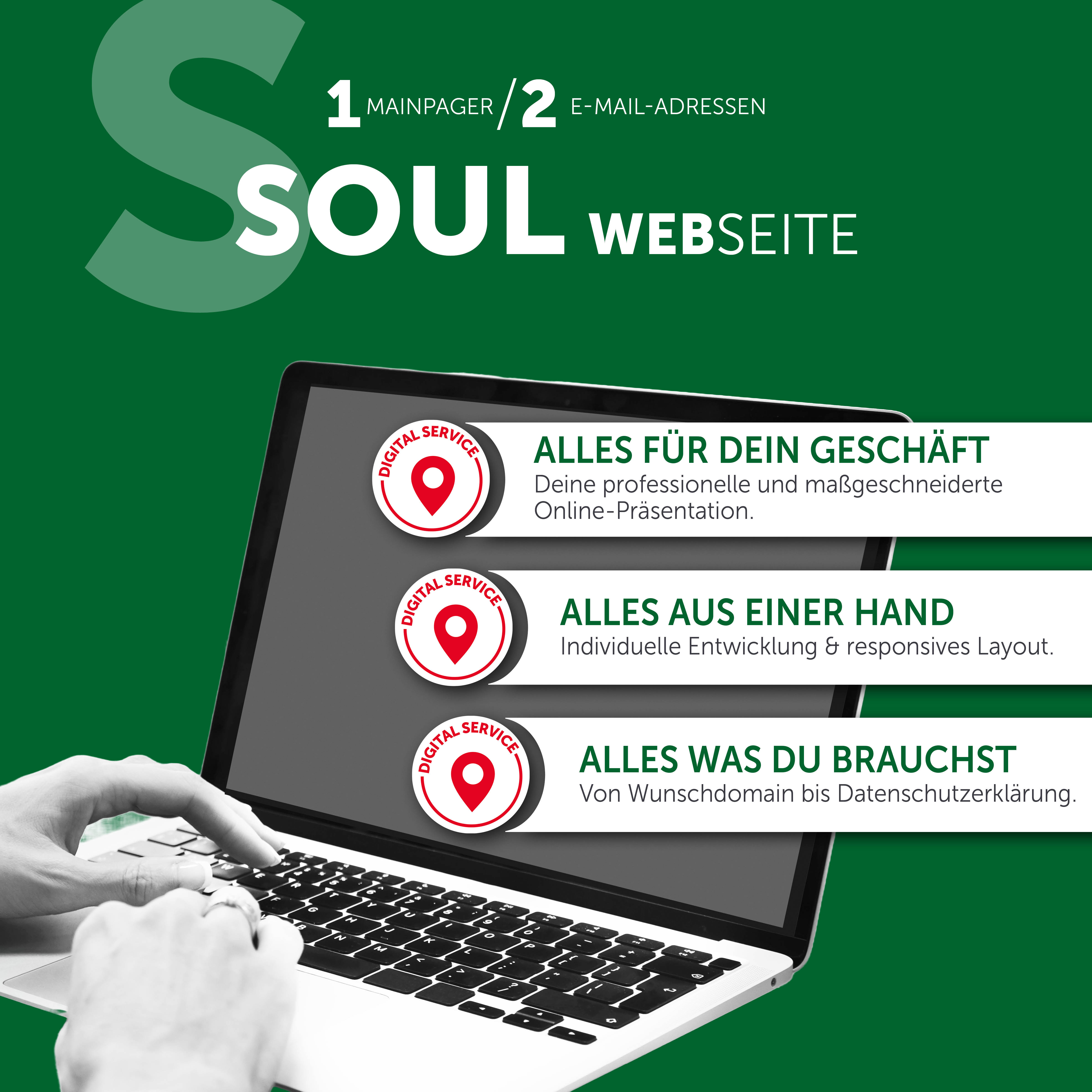 Web Soul: Setup 1.899,- mtl. 40,- 24 Mon mit deinem Logo | BERENDSOHN